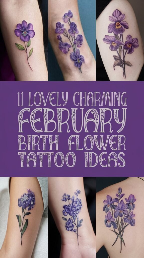 11 Lovely Charming February Birth Flower Tattoo Ideas