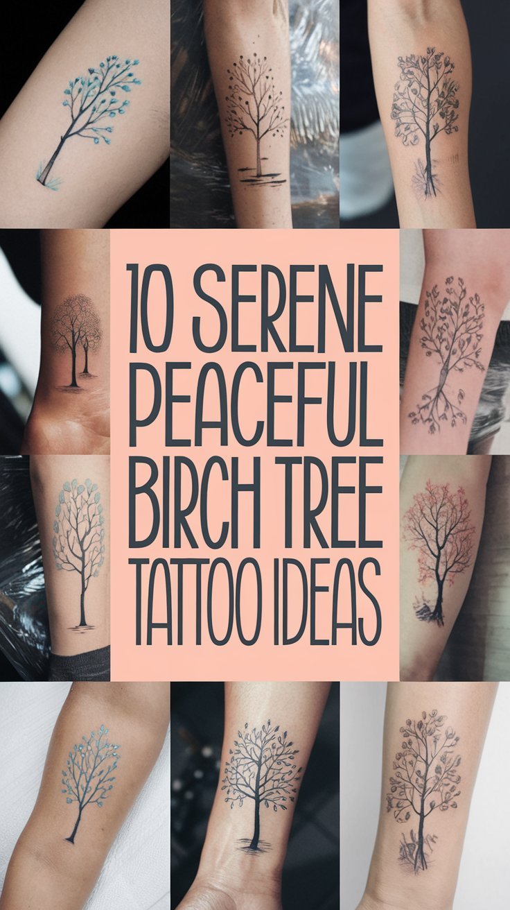 10 Serene Peaceful Birch Tree Tattoo Ideas