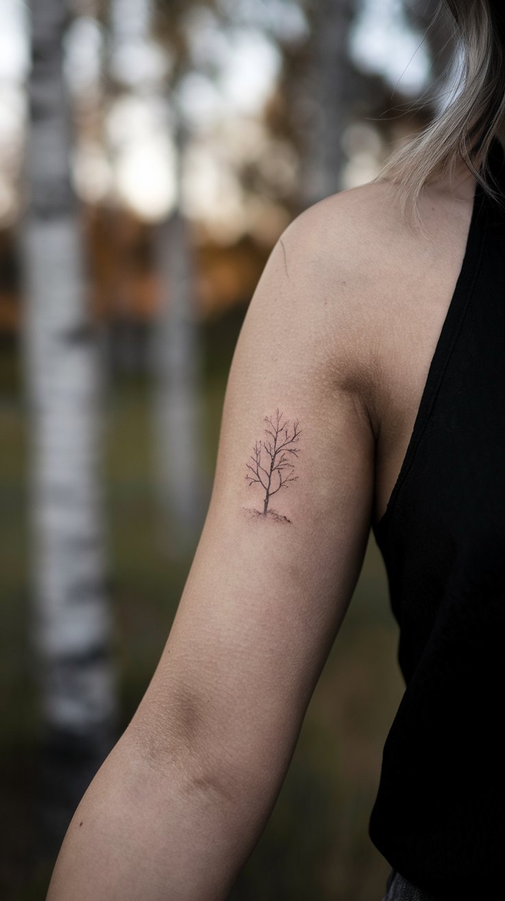 10 Serene Peaceful Birch Tree Tattoo Ideas