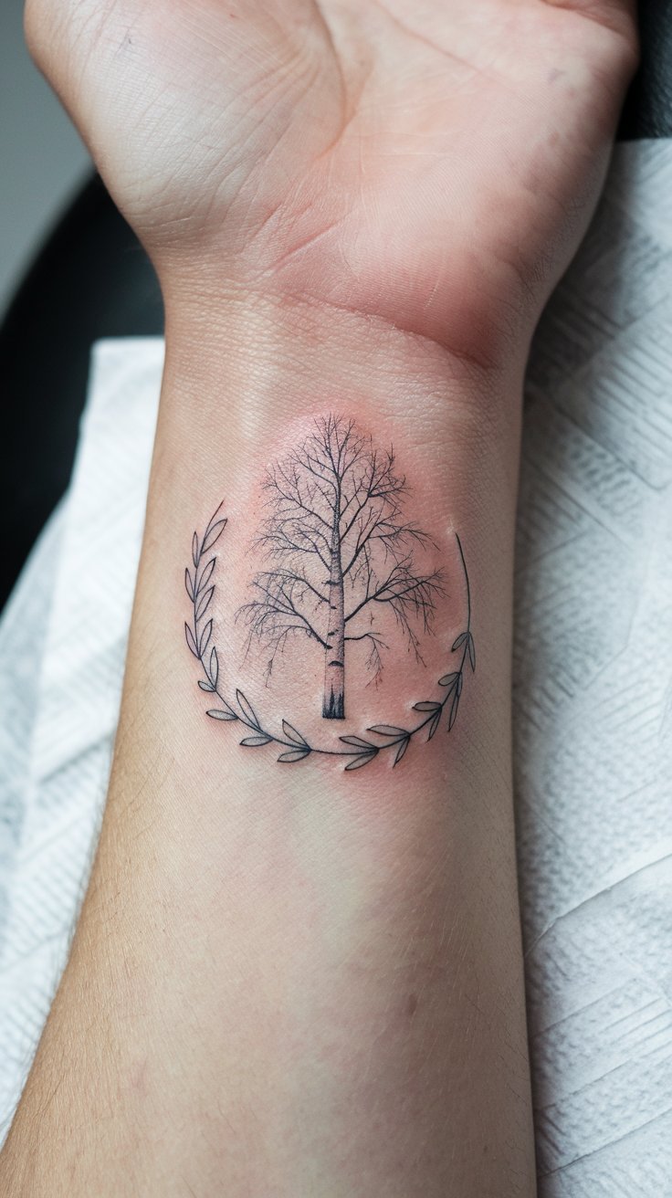10 Serene Peaceful Birch Tree Tattoo Ideas